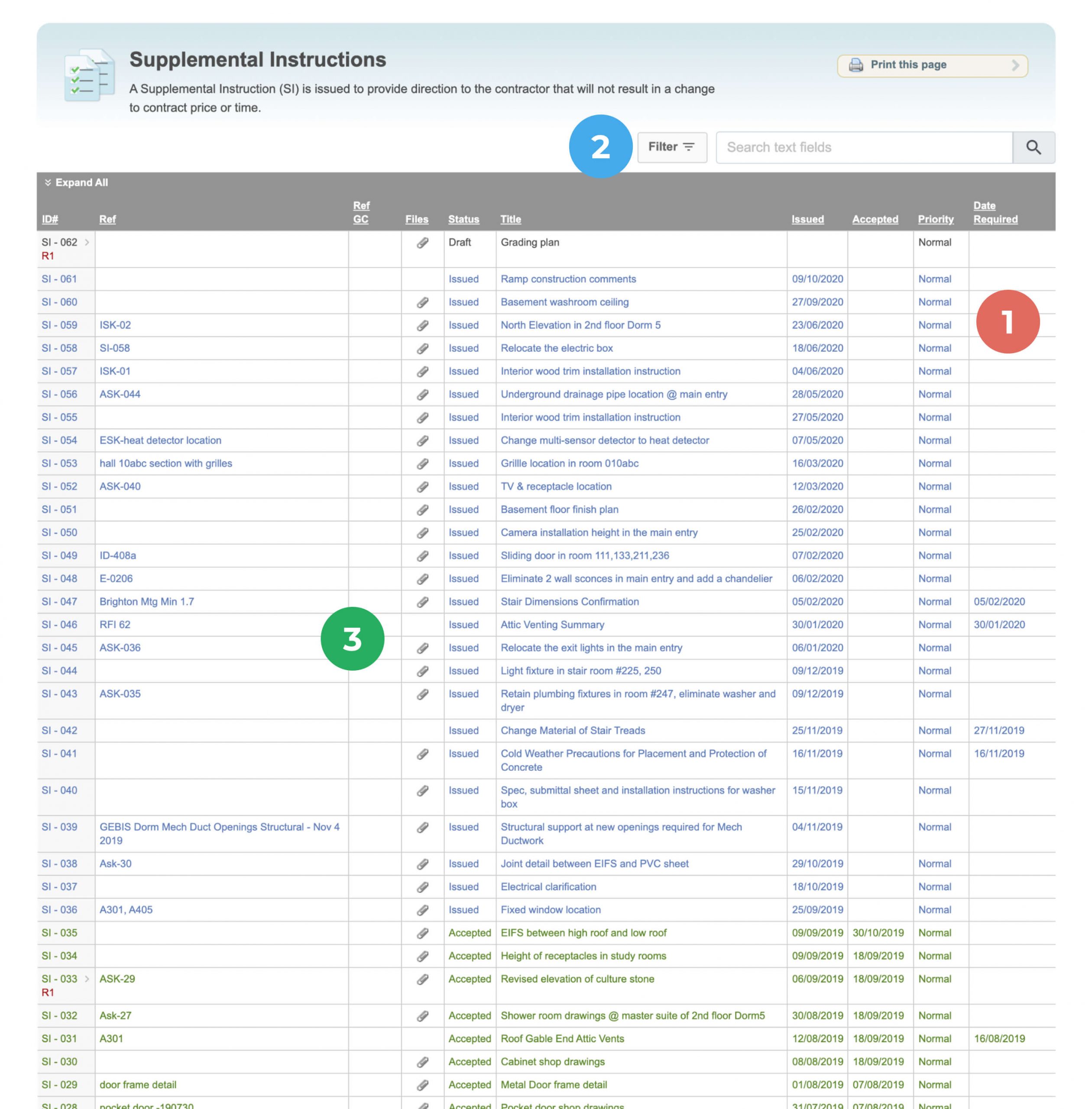 Supplemental Instructions - Contract Administration Software