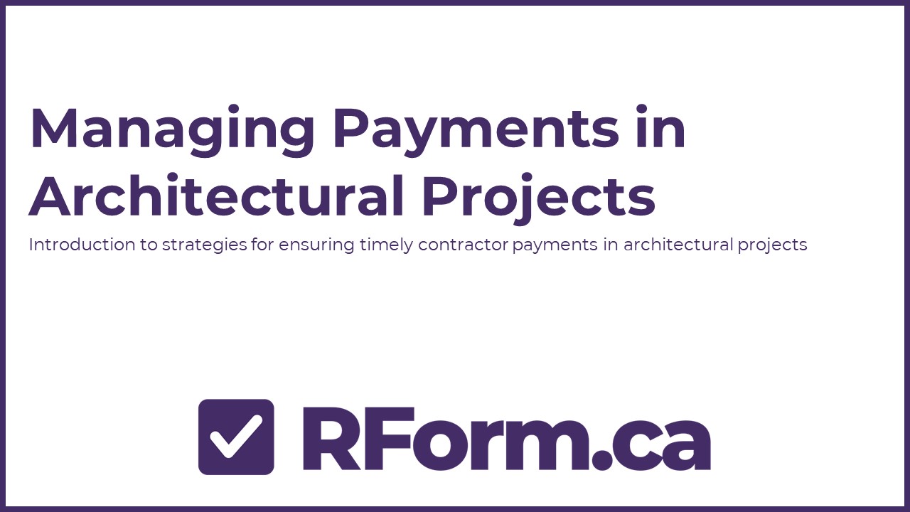 Managing Payments in Architectural Projects - Contract Administration ...