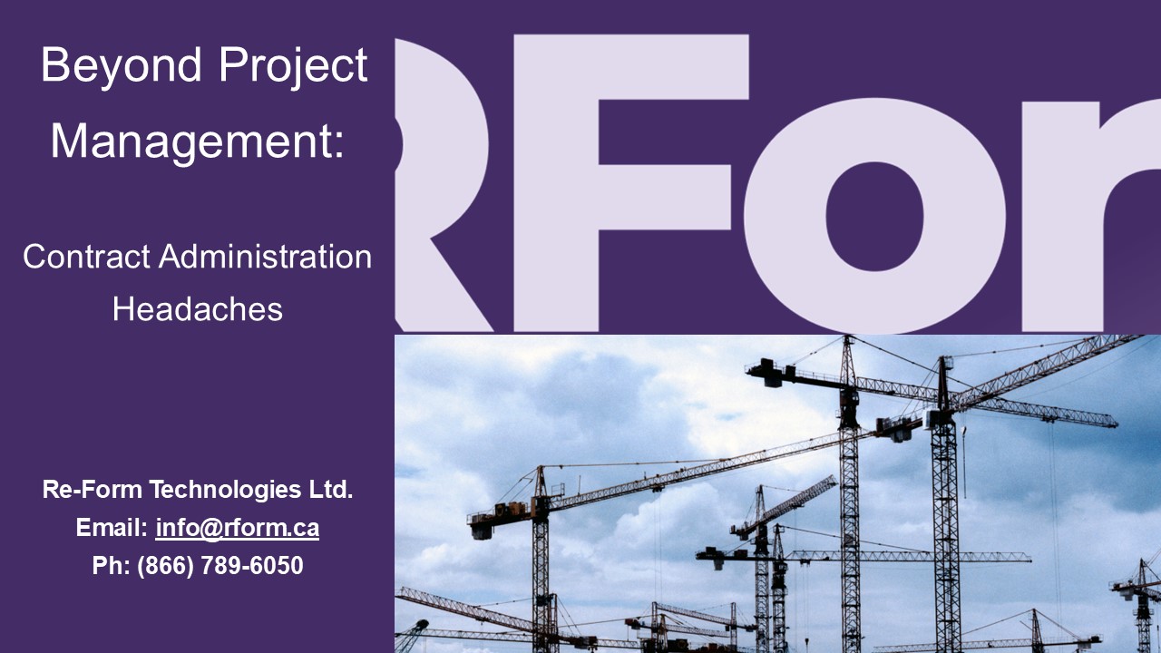 Beyond Project Management: Contract Administration Headaches - Contract Administration Software